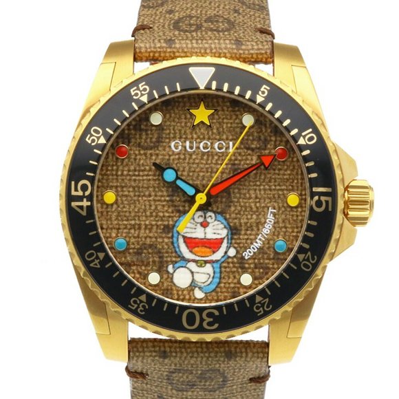Gucci | Accessories | Gucci Dive Doraemon Watch Gp Ya363351363 Quartz ...